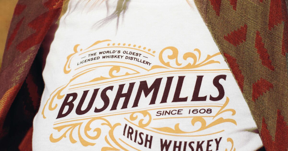 Custom merchandise collection for Bushmills Irish… | Anthem Branding