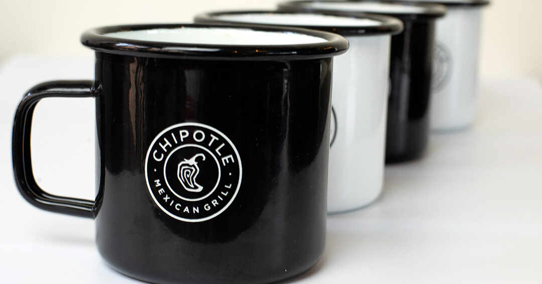 Custom drinkware for Chipotle. | Anthem Branding