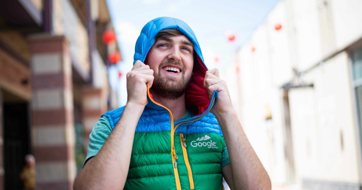 Custom down vests for Google | Anthem Branding