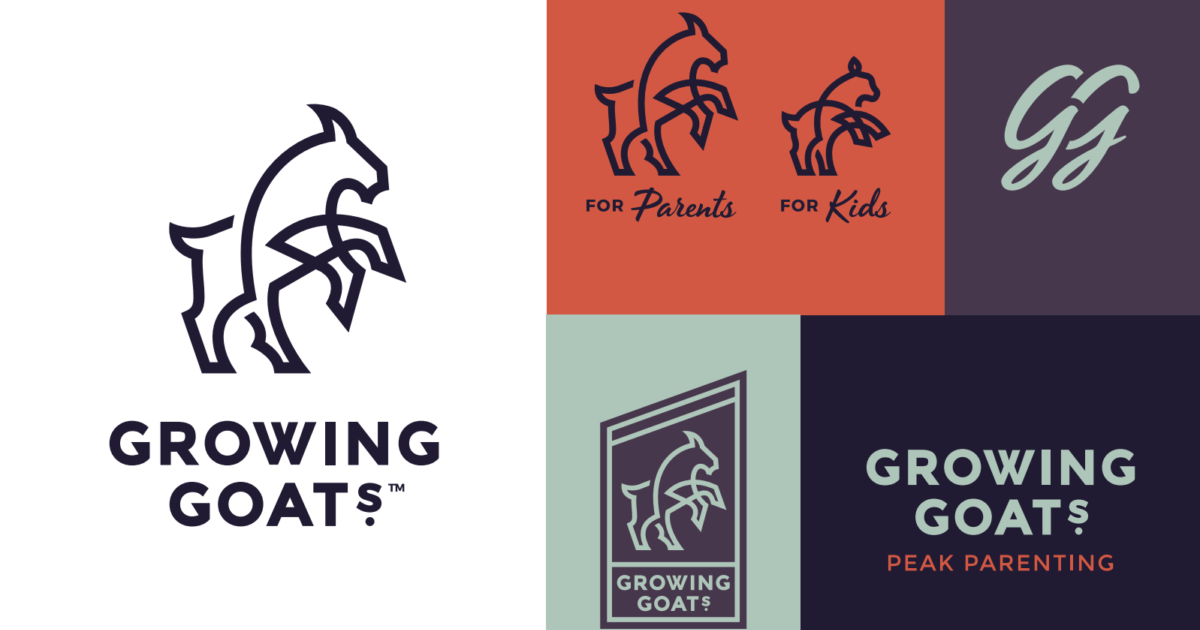 Visual identity for Growing GOATs. | Anthem Branding