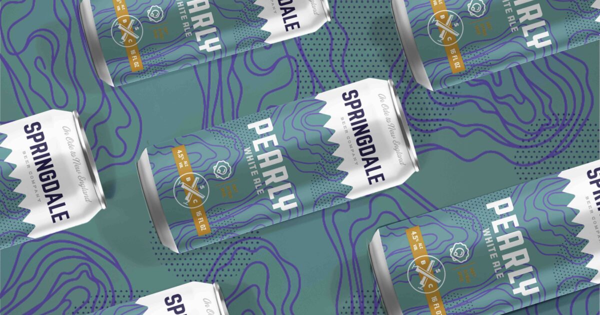 Logo design and packaging for Springdale Beer Co. | Anthem Branding