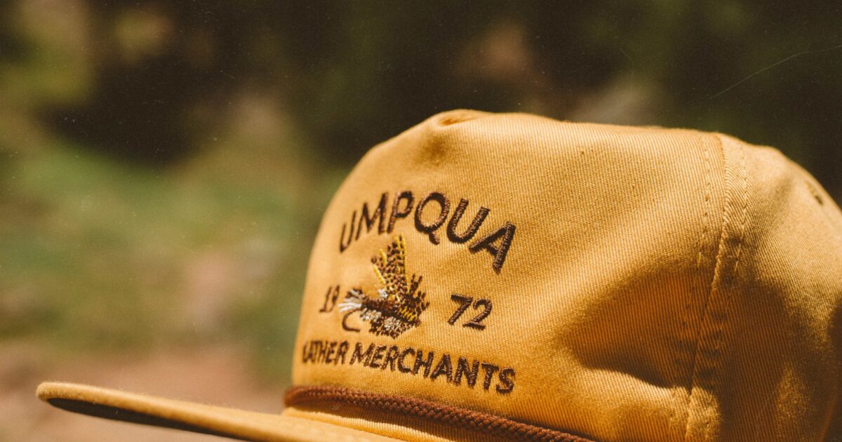 Custom 5-panel hats for Umpqua Feather Merchants | Anthem Branding